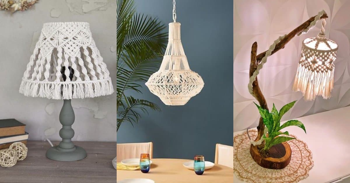 15 Increíbles Ideas De Lámparas De Macramé